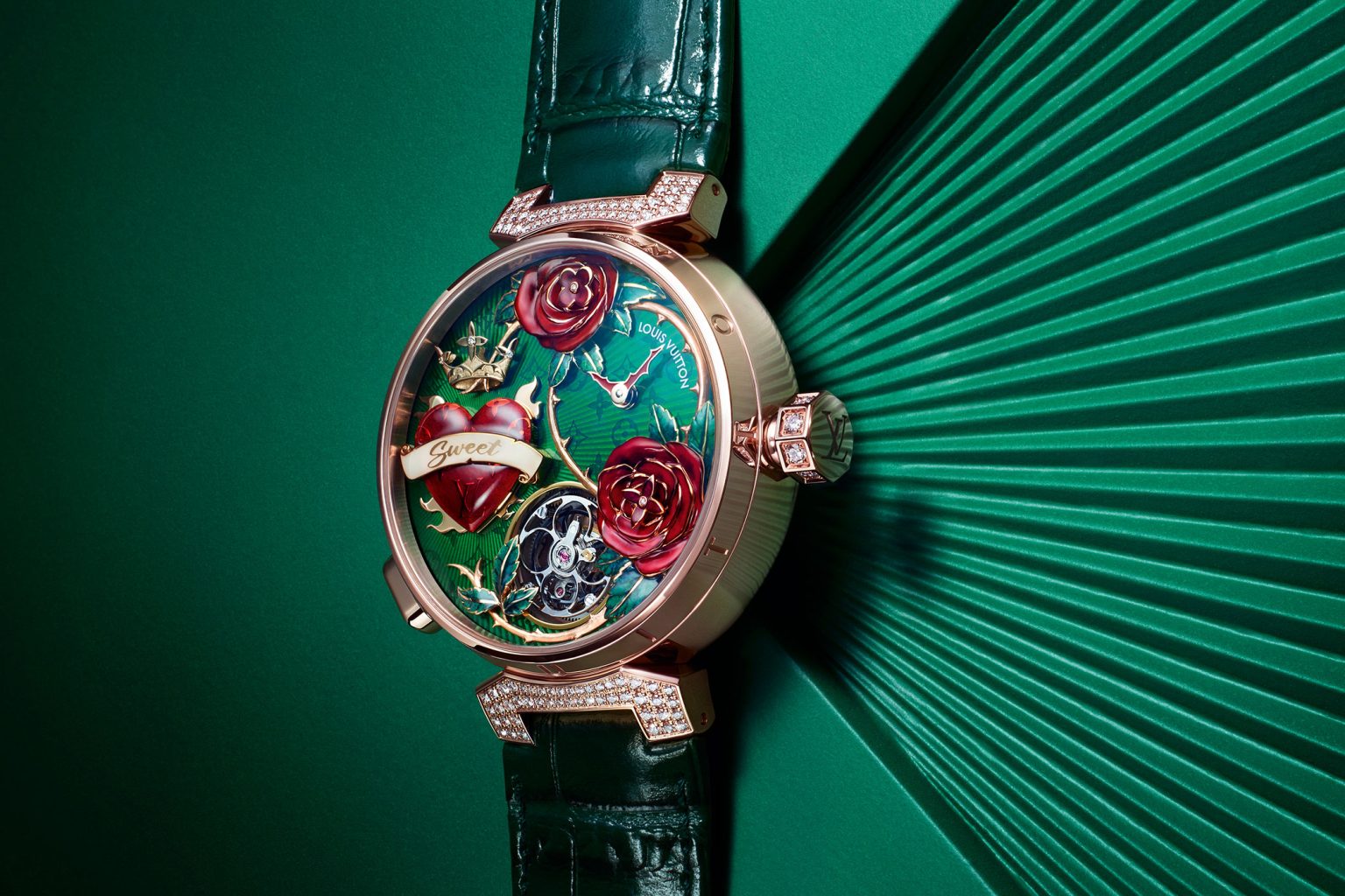 A Feast for the Eyes: Louis Vuitton Tambour Fiery Heart Automata ...