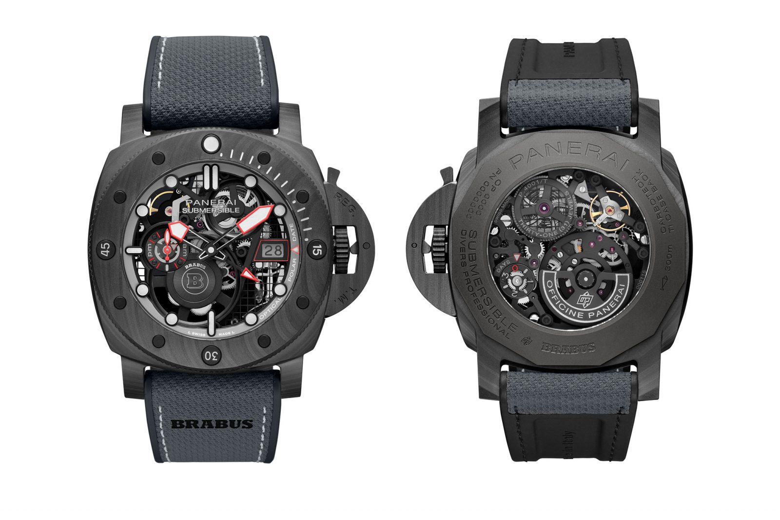 Panerai and Brabus: Submersible S BRABUS Black Ops Edition (PAM01240 ...