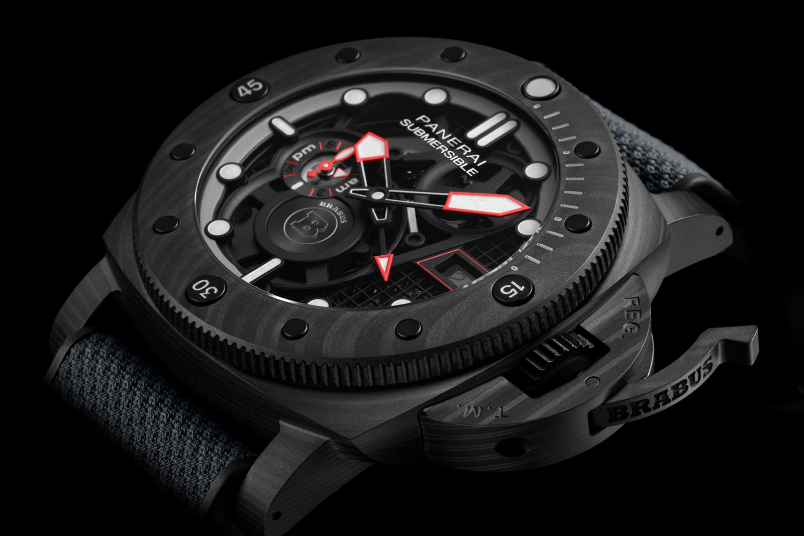Panerai and Brabus: Submersible S BRABUS Black Ops Edition (PAM01240 ...