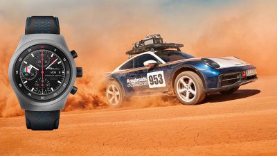 The new Porsche Design Chronograph 1 - 911 Dakar and 911 Dakar Rally Design Edition in Titanium ...