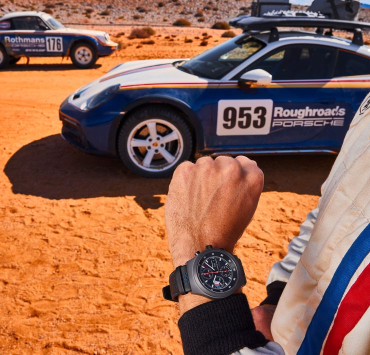 The new Porsche Design Chronograph 1 - 911 Dakar and 911 Dakar Rally Design Edition in Titanium ...