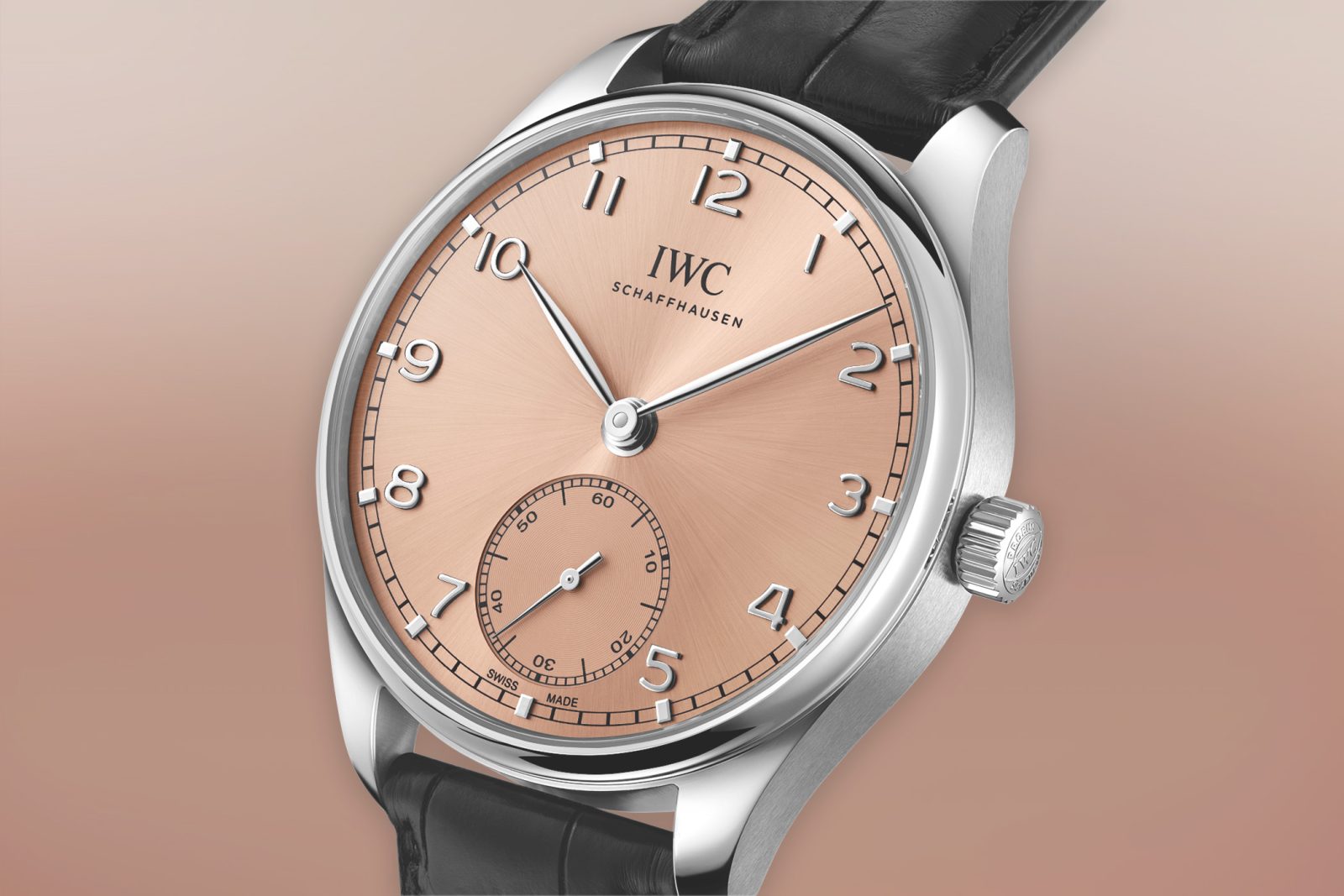 IWC Portugieser Automatic 40 With Salmon Dial | Swisswatches Magazine
