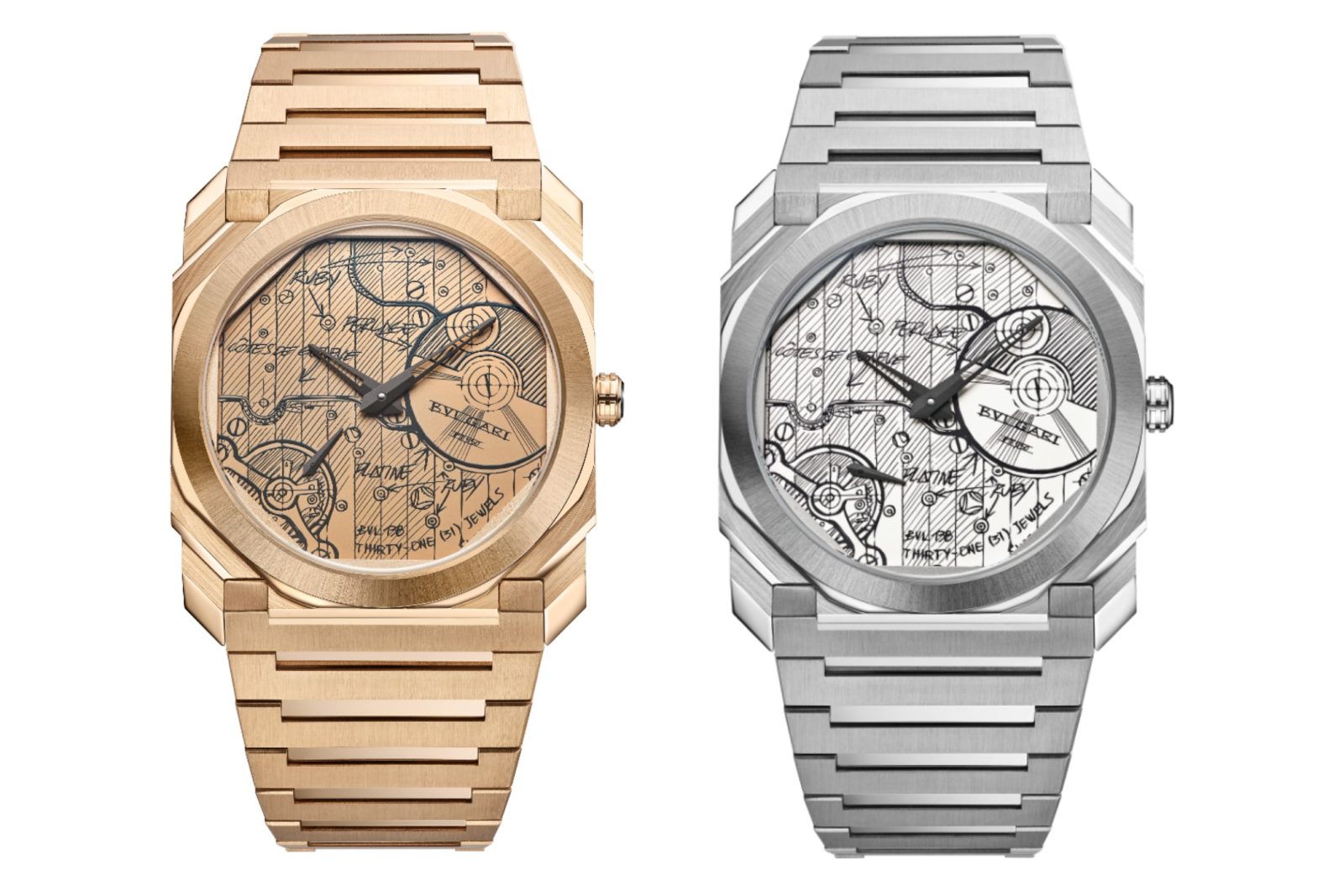 Bulgari Octo Finissimo Automatic Sketch & Chronograph GMT ...