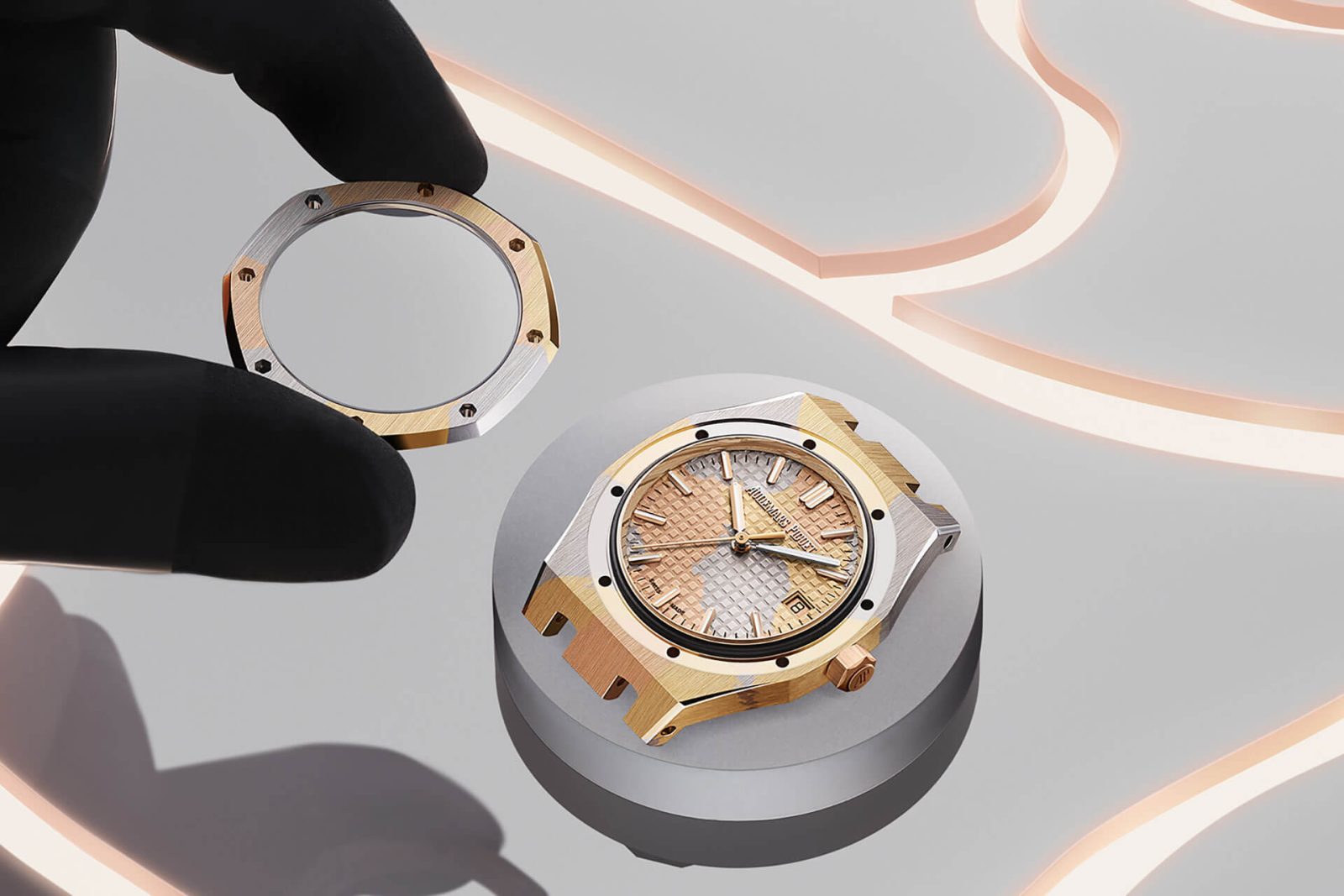 Audemars Piguet Presents Gold Camouflage Motif